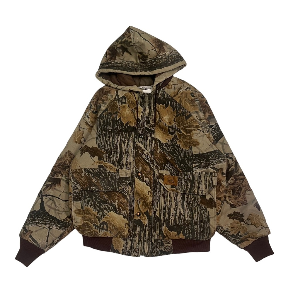 Rare Vintage Duxbak Realtree Camo Zip Up Hooded Jacke… - Gem